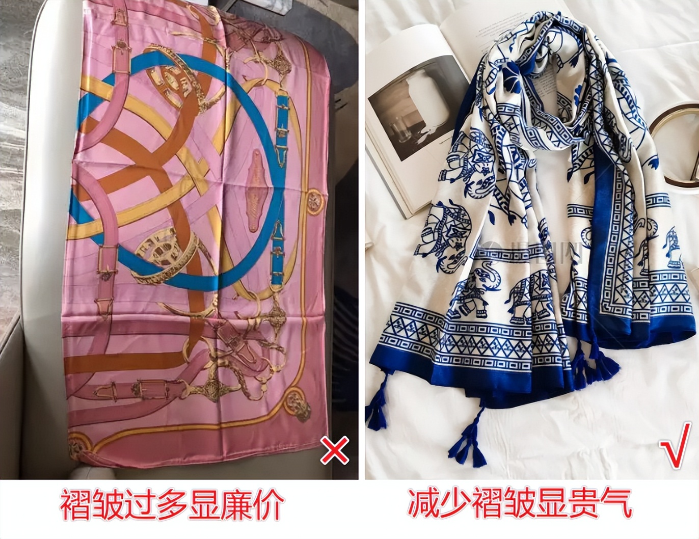 Silk scarves are old-fashioned and fancy?Older women are all dressed ...