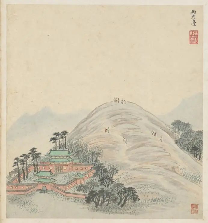 The pair of landscape sketches in the Ming Dynasty are the best of the ...