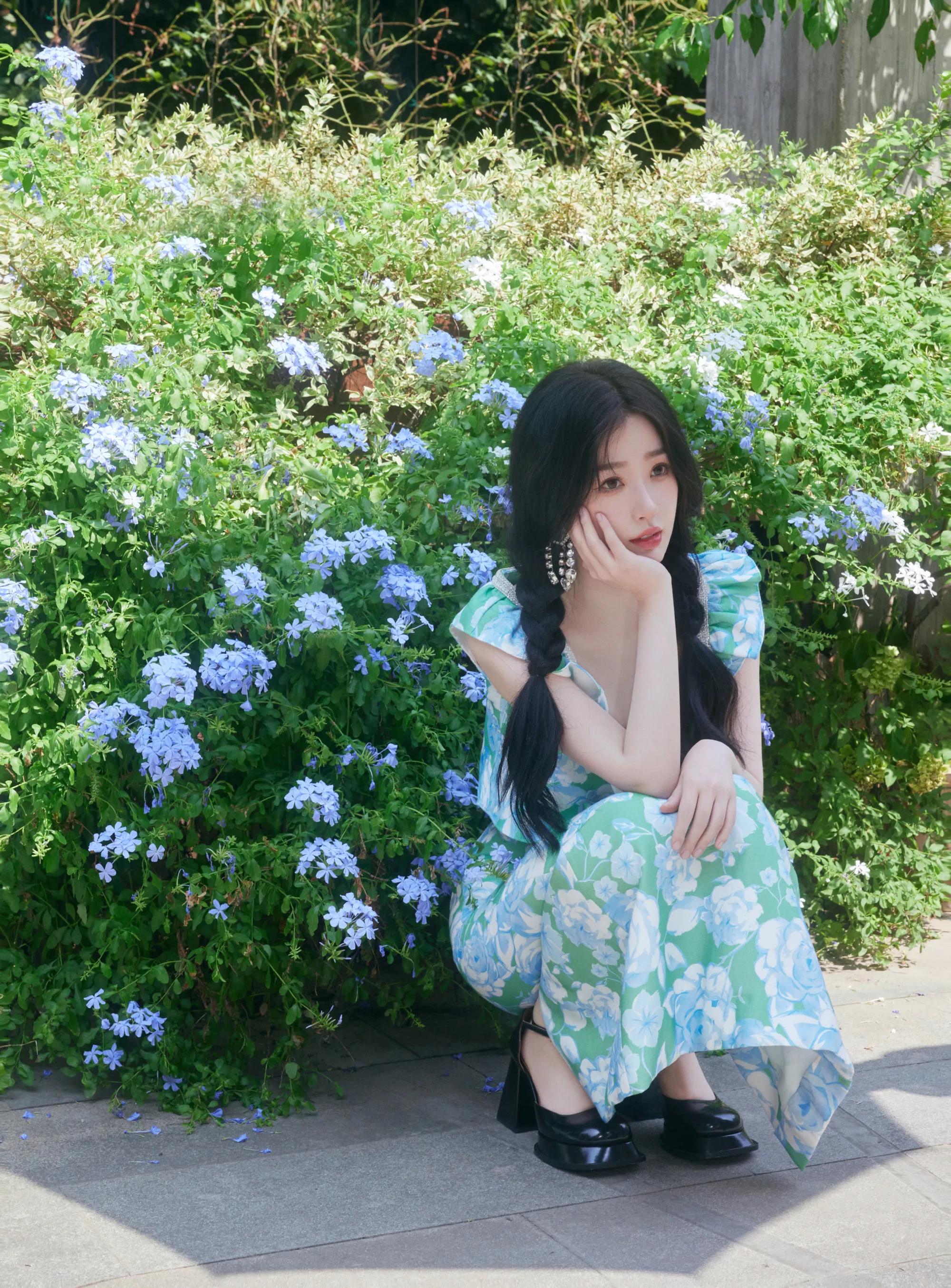 Yu Shuxin's sweet and charming summer photos are full of collagen, so ...