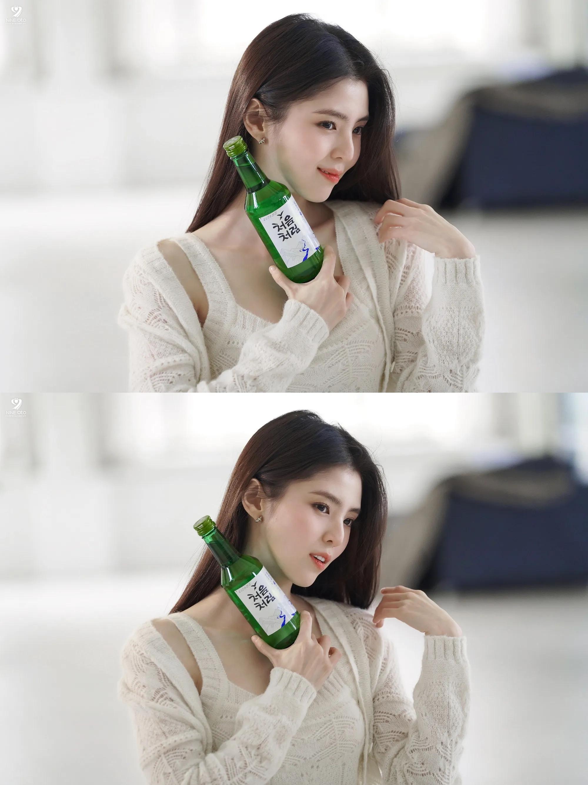 Han Suxi, who goes well with shochu, has a perfect side face like a ...