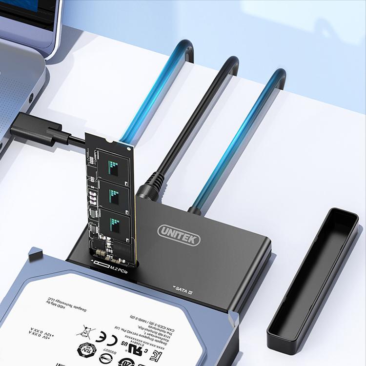 10Gbps total bandwidth, SATA + M.2 NVMe dual-disk read at the same time ...