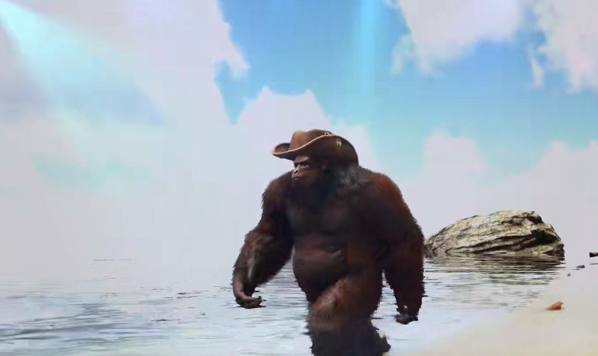 Steam is happy to add one, "Ark Survival Evolved" giant ape can throw ...