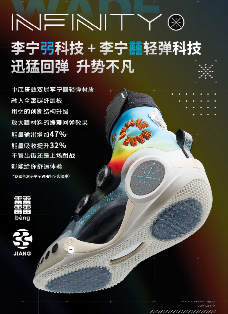 Li Ning Way of Wade 9 Unlimited Edition "Disco" color matching released ...