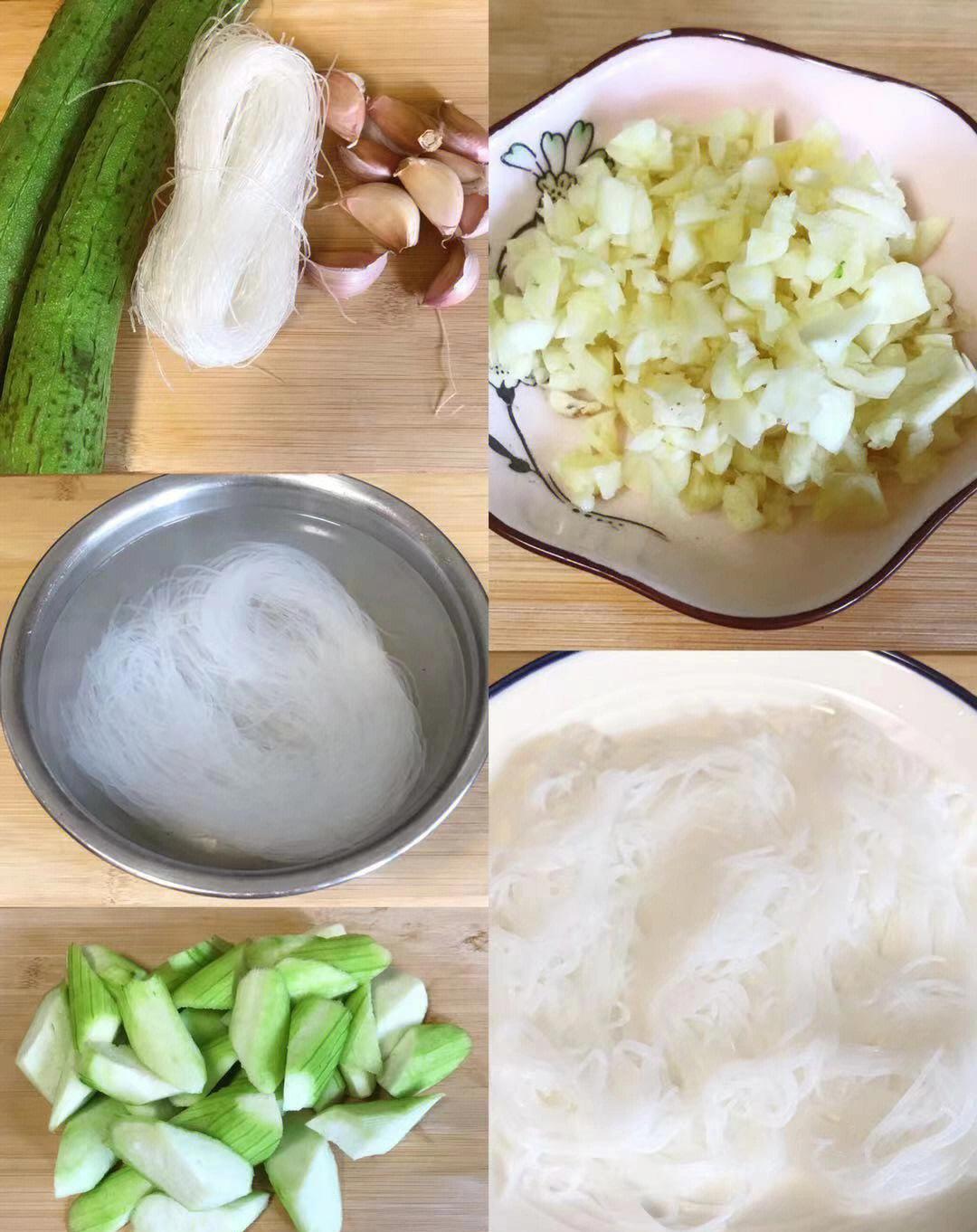 Steamed loofah with garlic vermicelli is simple, sweet and delicious ...