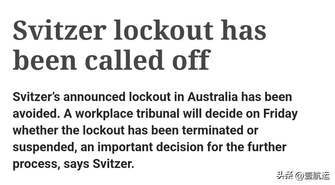 The strike is called off!17 Australian ports shut down crisis lifted ...