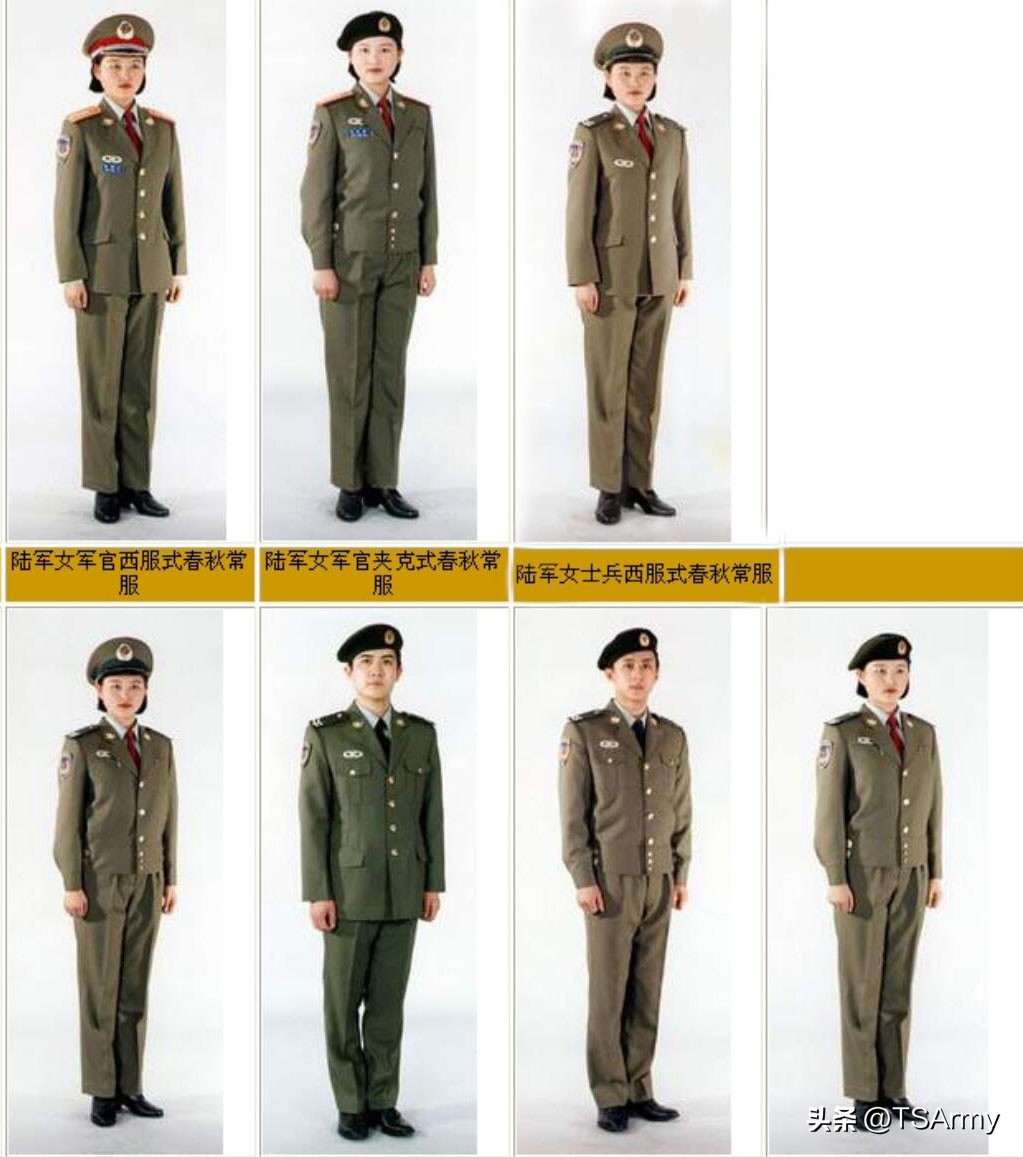 The evolutionary history of new Chinese military uniforms, of which the ...