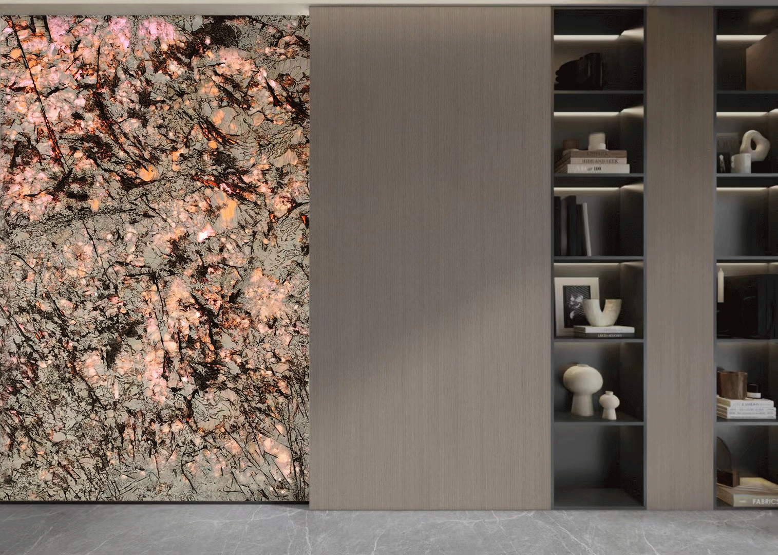 Exotic, snow mountain silver fox luxury stone adds mystery and charm to ...