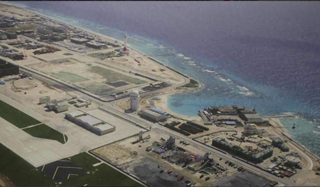 Non-artificial changes were discovered on Fiery Cross Reef, and its ...