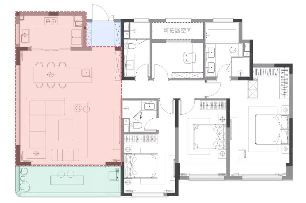 Learn about nine quite stylish 185 square meter apartment types - iNEWS