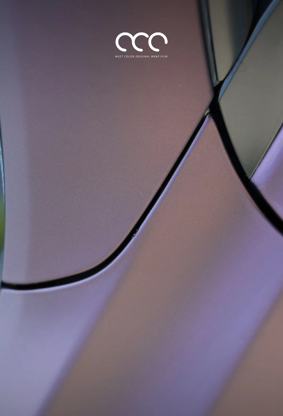 Tesla Model 3 diffuse color changing film PET sub-black purple - iNEWS