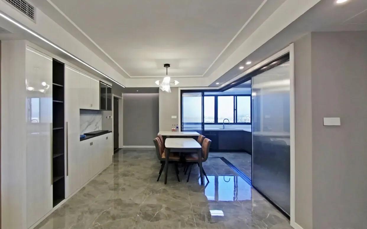 Modern minimalist style 95 square meters, three rooms and two halls ...