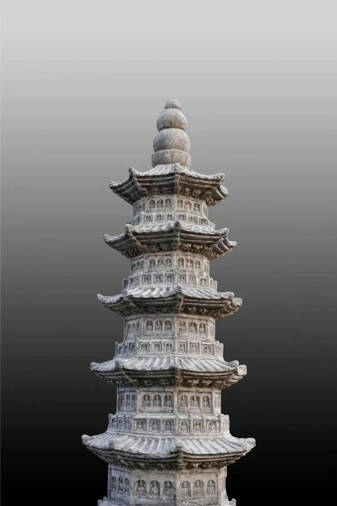 Bluestone Thousand-Buddha Pagoda Exquisite craftsmanship, beautiful ...