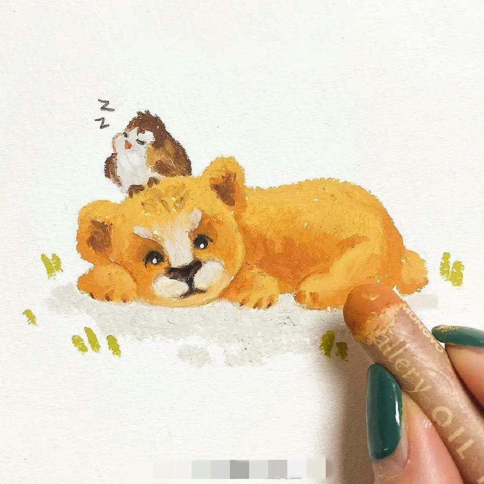 A group of cute ~ ~ hand-painted works! ins:goshen_illust - iMedia