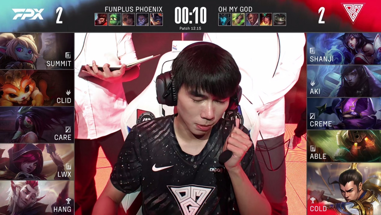 The LPL single kill king was eliminated in the first round!OMG started to collapse, FPX reversed ...