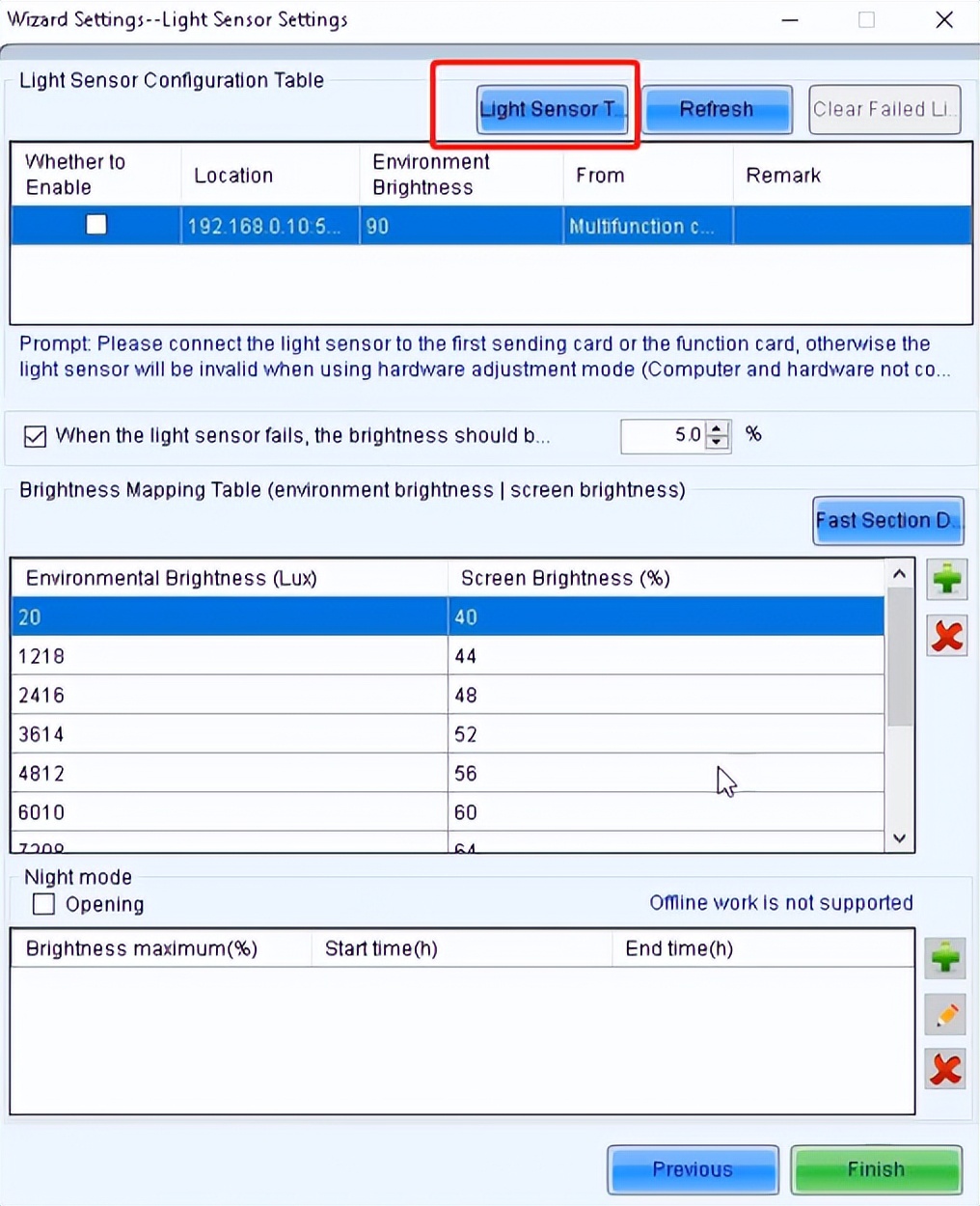 How to adjust the brightness of the LED display? - iNEWS