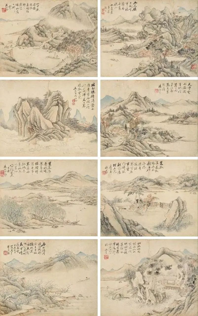 Qing Tang Yifen's "Landscape Album": Every stroke depicts the ...