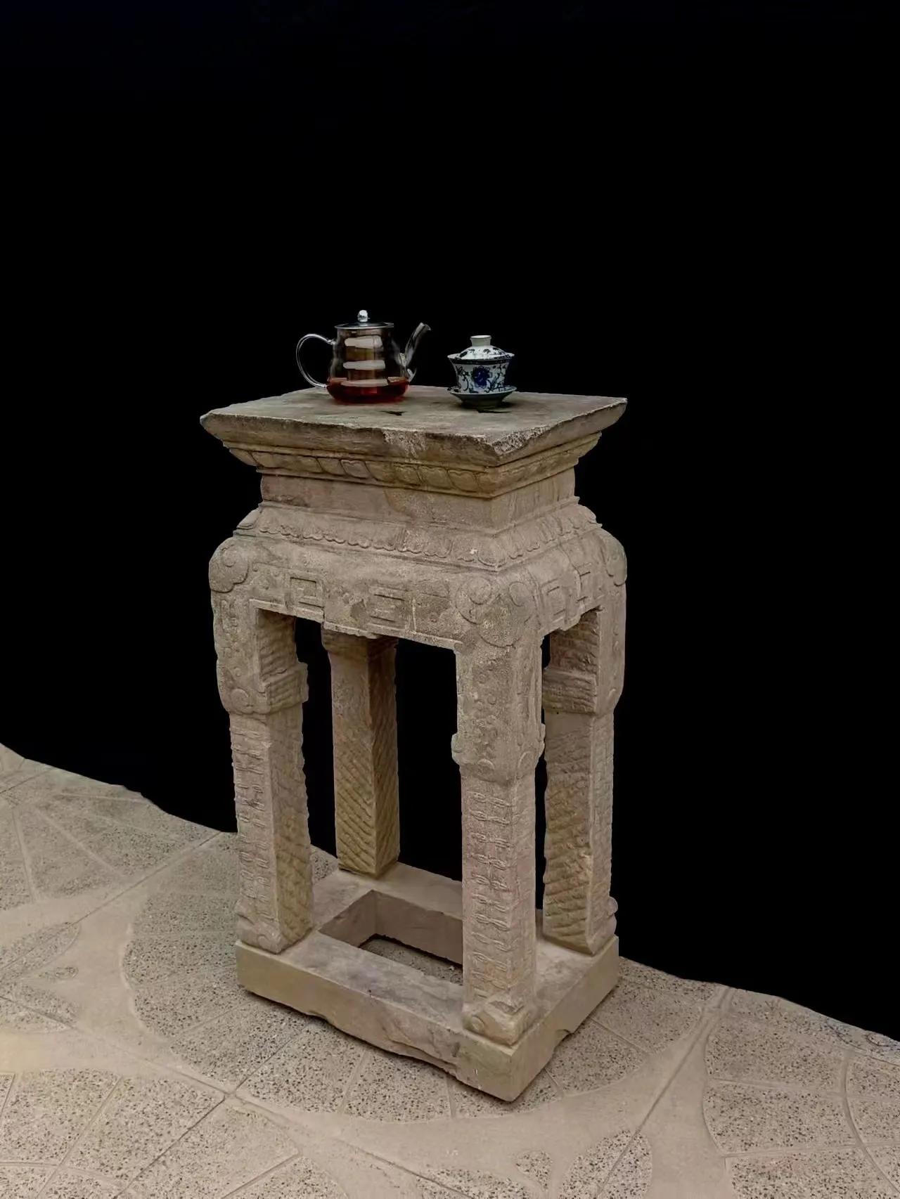 Ming style. stone flower table - iNEWS
