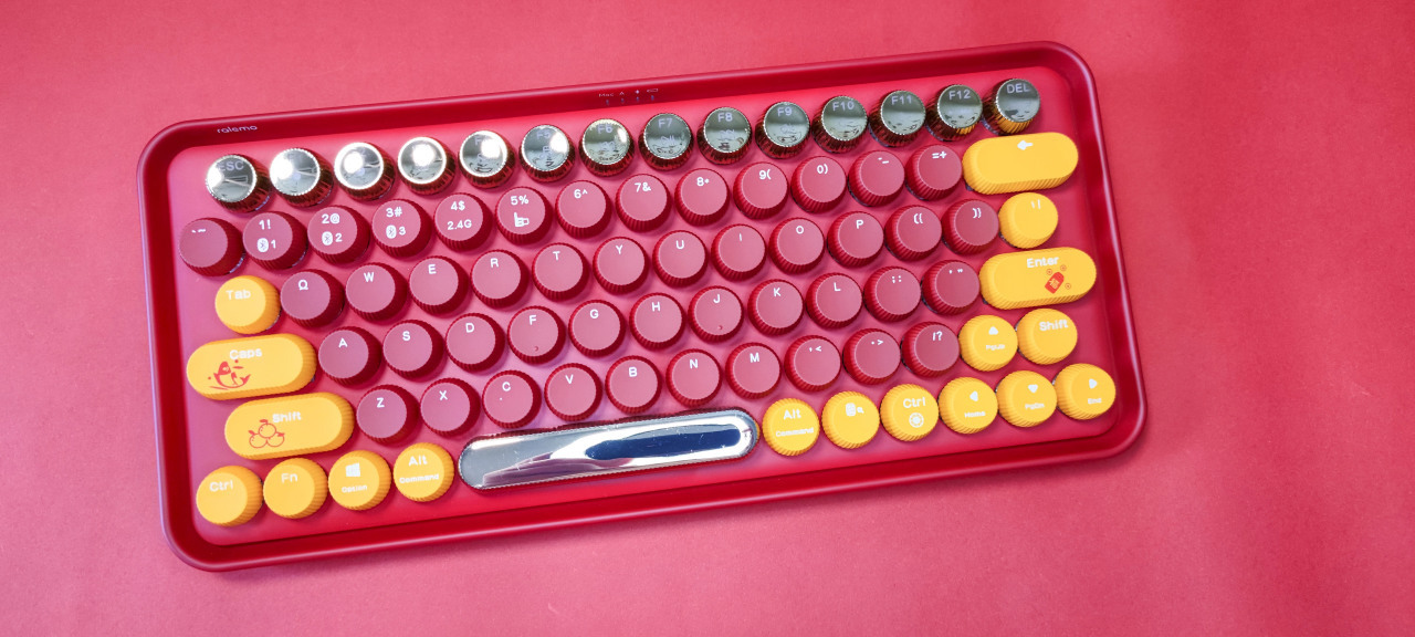 Tim gold red outfit Chinese style elegant Rapoo ralemo Pre 5 multi-mode ...