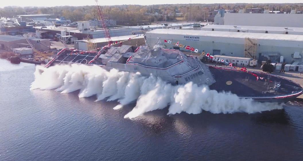 The new ship crashed just after it was launched. The US military set a ...