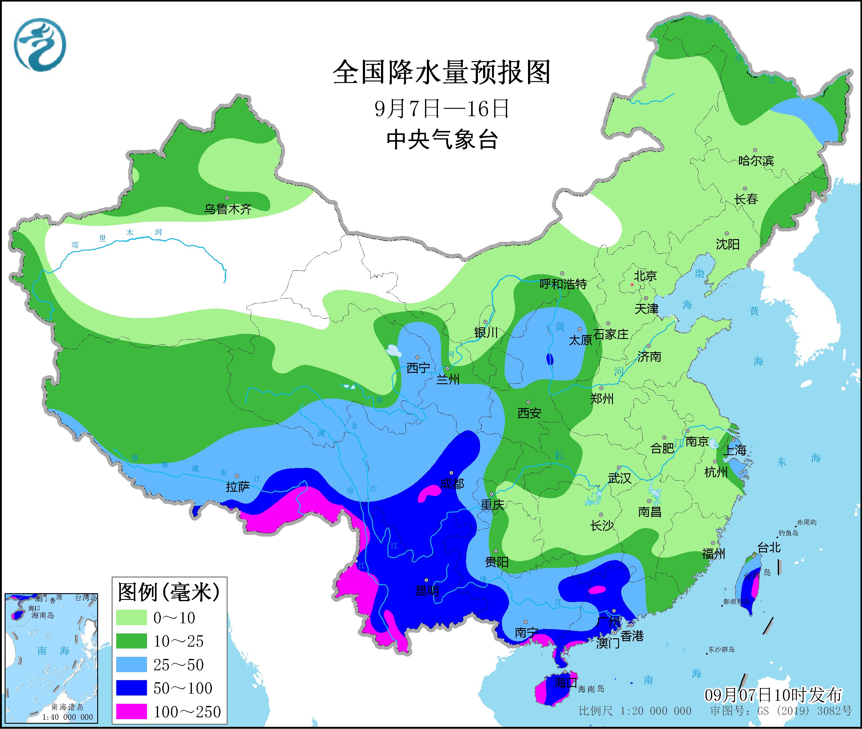 There is more rainfall in eastern Tibet, western Sichuan and other ...