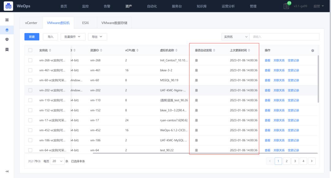 WeOpsV3.14 expands cloud platform capabilities, supports automatic discovery and monitoring of ...