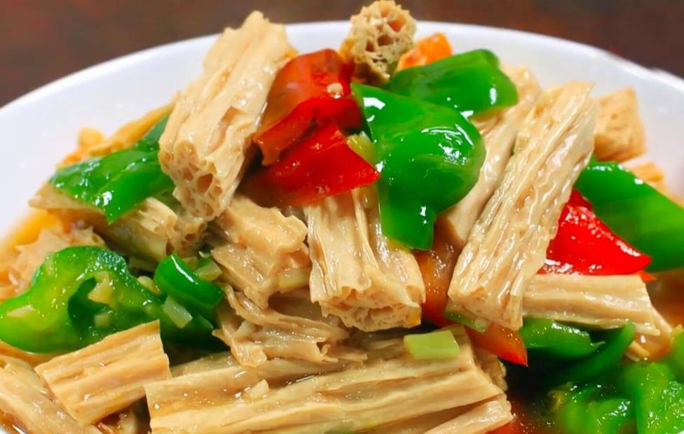 The method of frying yuba, master this little trick, the taste will be ...