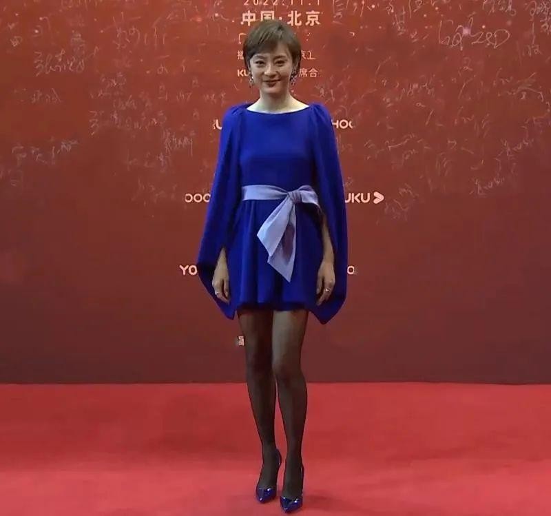 Feitian Awards Red Carpet Competition!Sun Li's purple skirt and black ...