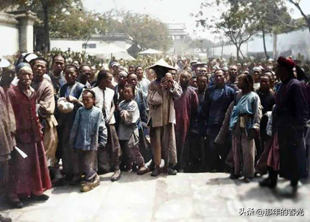 Old photos painted in the late Qing Dynasty, the three famous ...