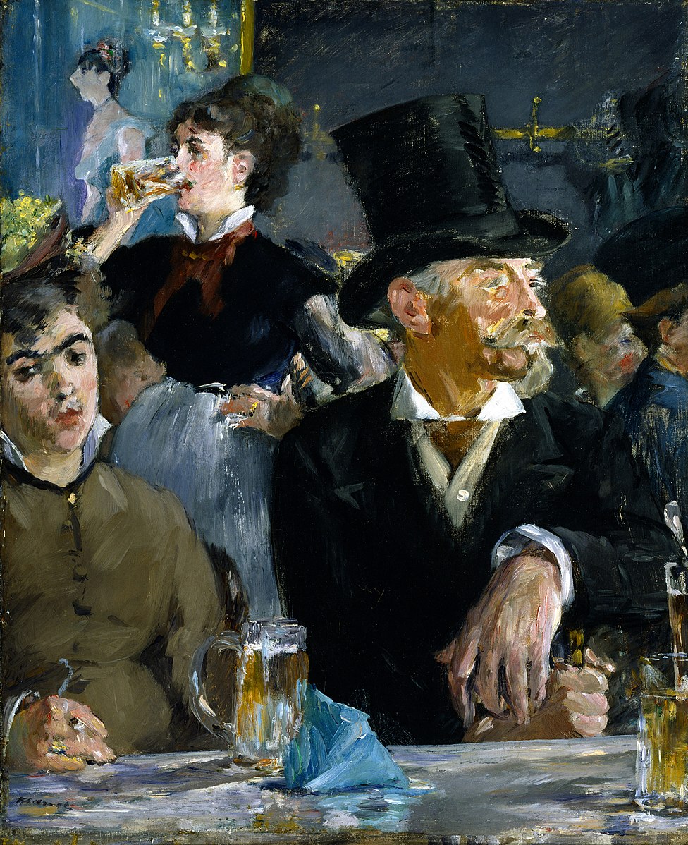 Let the cafe be your studio, Impressionist art "A corner of the concert ...