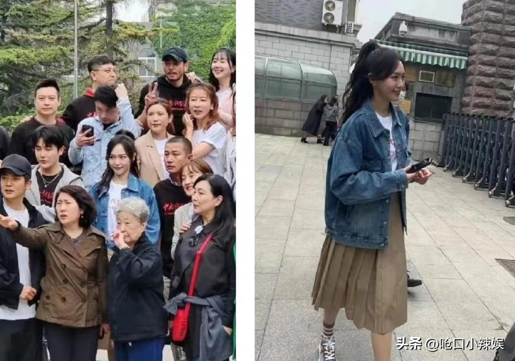 Tang Yan went back to her alma mater to participate in the class ...