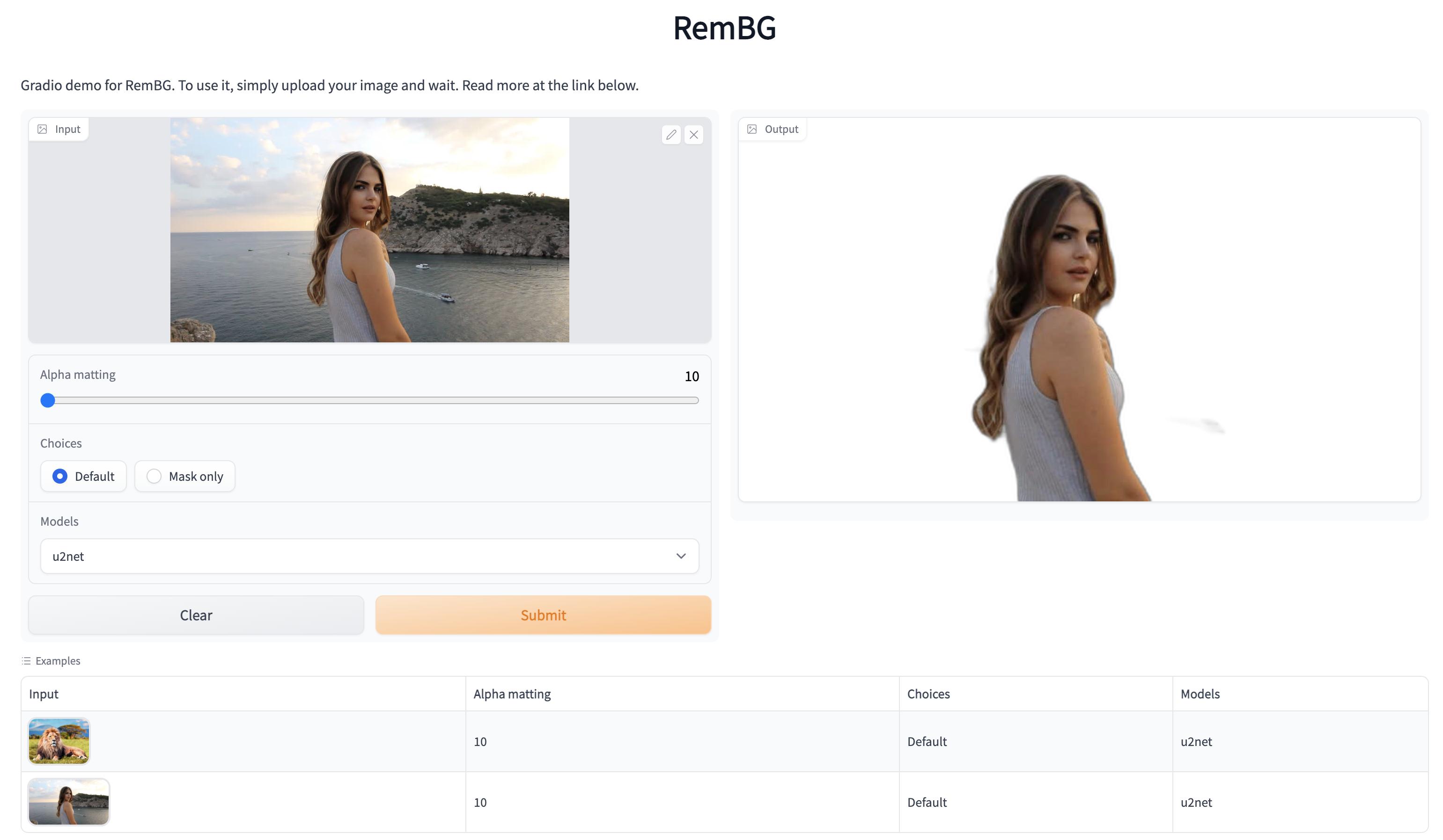 Are you still worried about removing the background of the picture? There is a Python script to ...