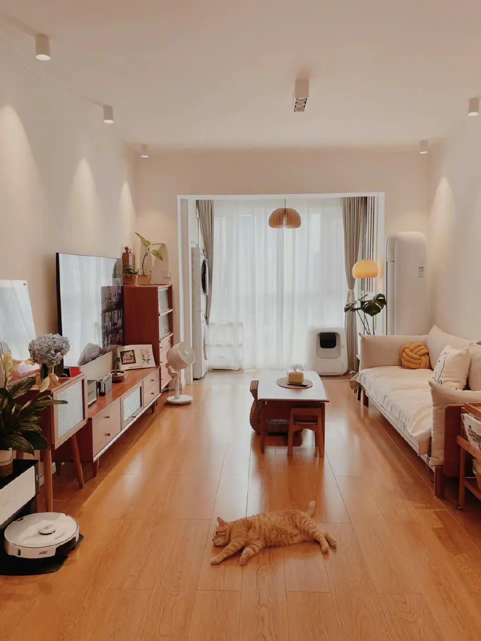 58 square meters two bedrooms and one living room, the whole house ...