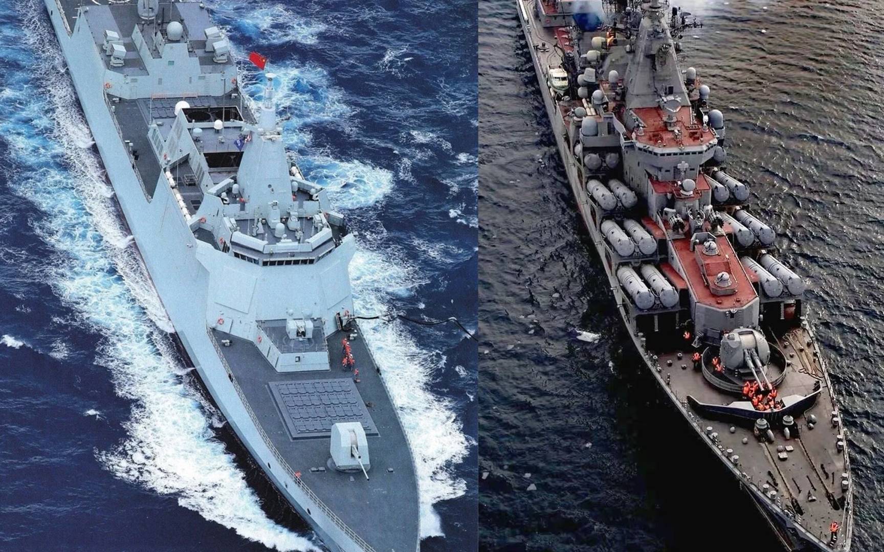 8 vs. 3, the horizontal comparison between the Chinese Type 055 ...