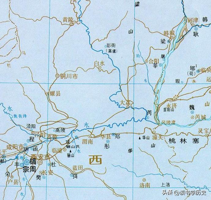 Through the map, understand the historical changes of Weinan City ...