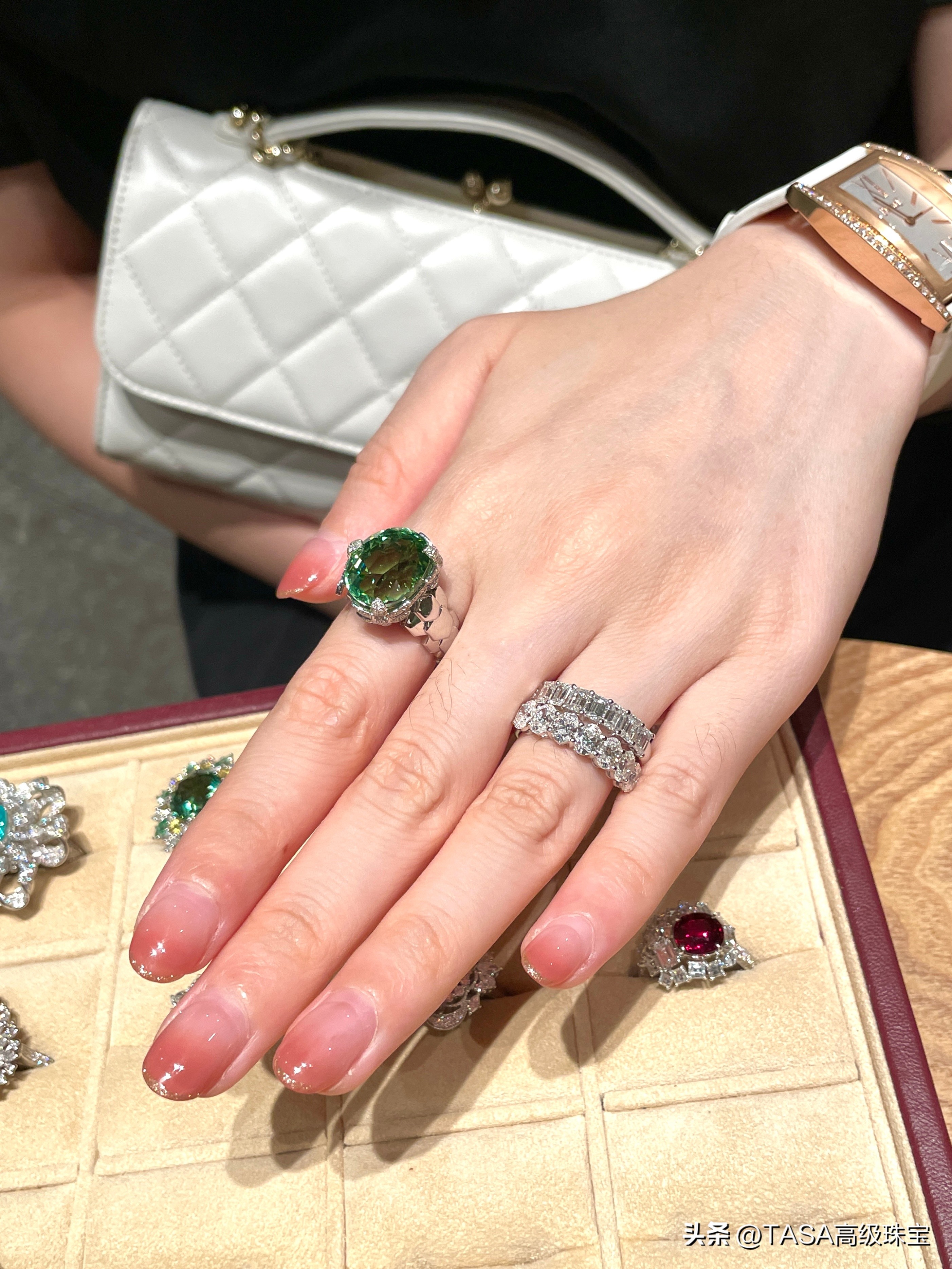 Love love love!Mint green tourmaline is the ticket to fresh accessories ...