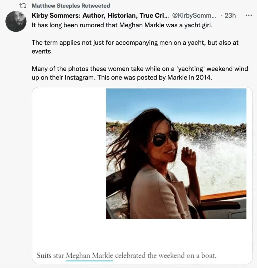 Megan's identity as a "yacht girl" may be confirmed, and the black ...