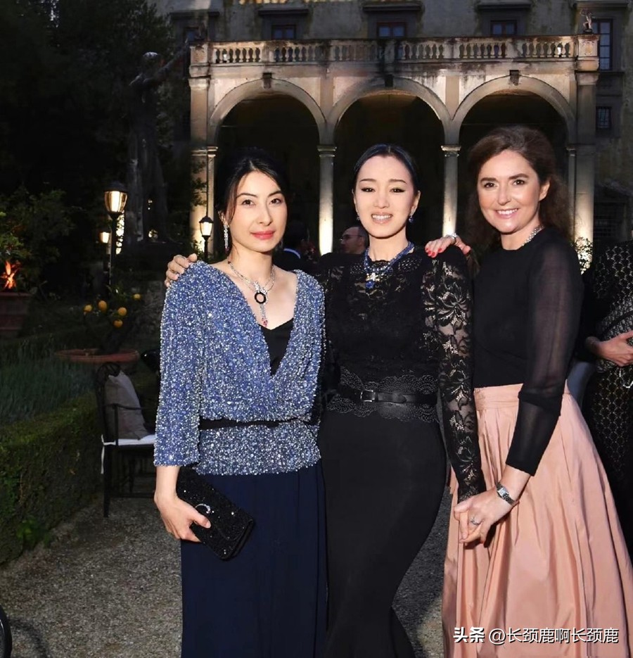 Guo Jingjing dressed up to attend the luxury dinner in Italy, her ...