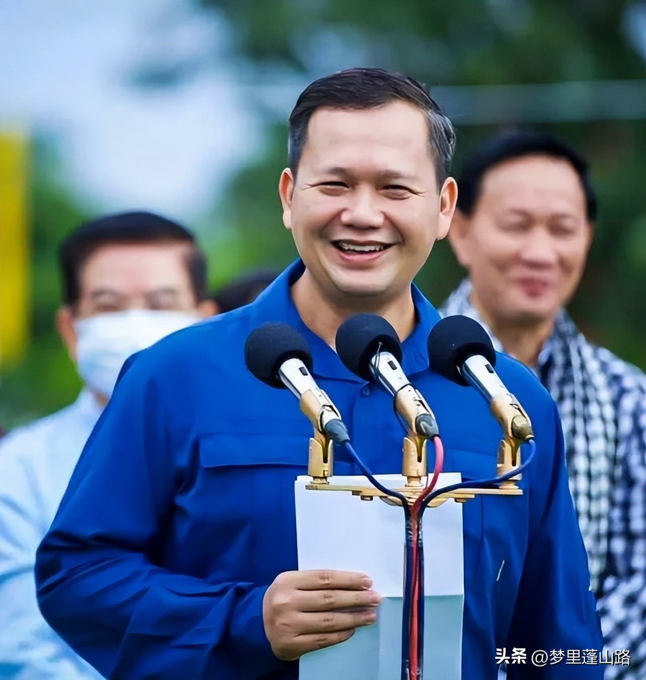 Hun Sen's eldest son, Hong Mane, has a pleasant smile and a kind face ...