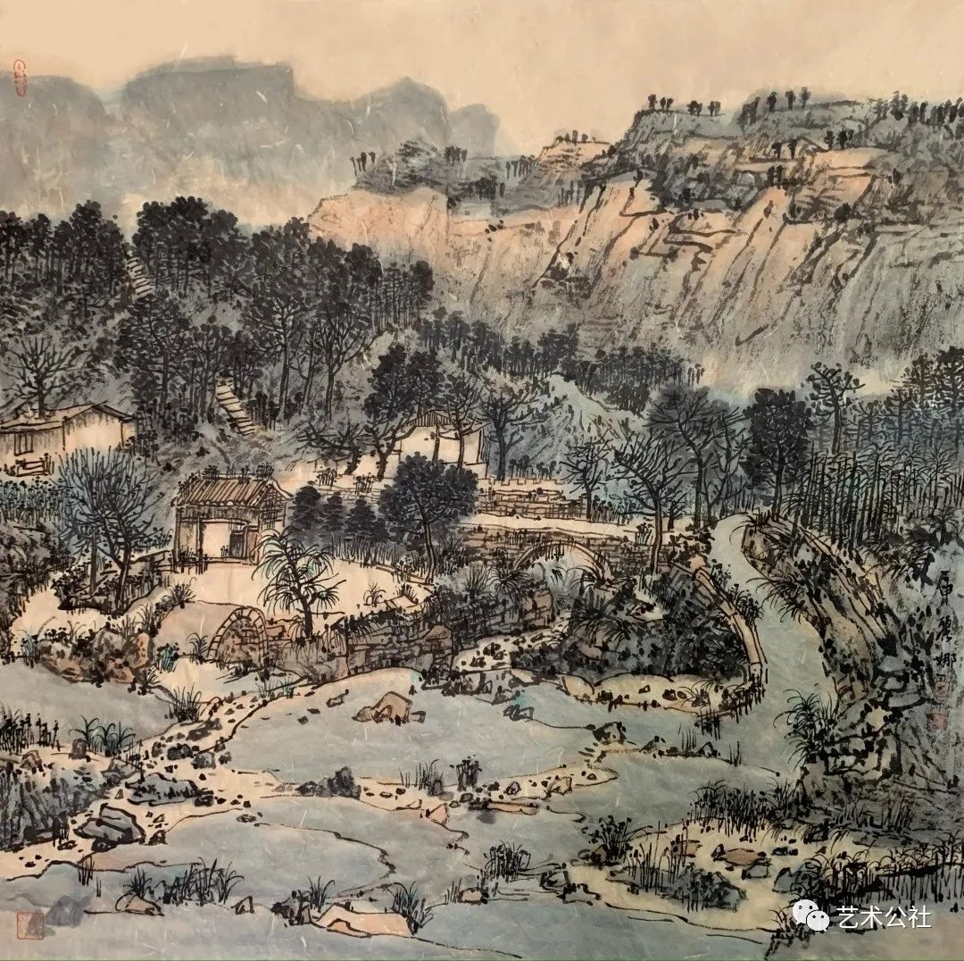 Shen Lina's Landscape Painting Works Appreciation - iMedia