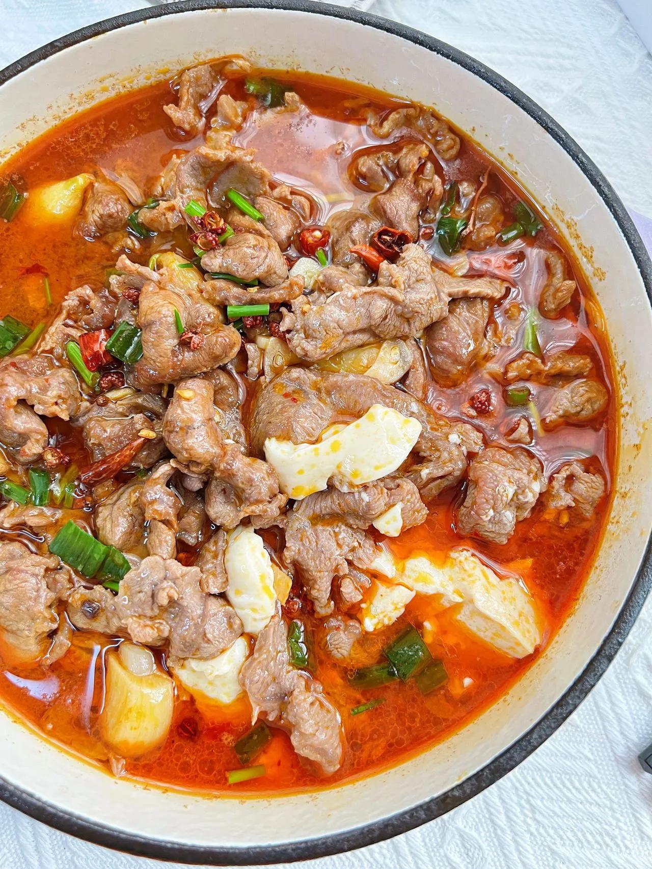 The perfect combination of tender beef and bean curd, it's so delicious ...