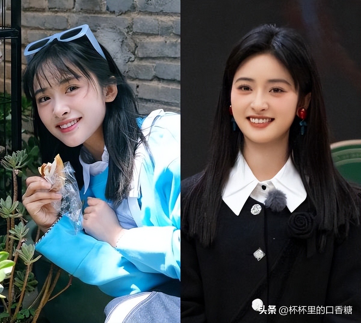 Comparison of 95 flowers with and without bangs! Zhou Ye is on the hot ...