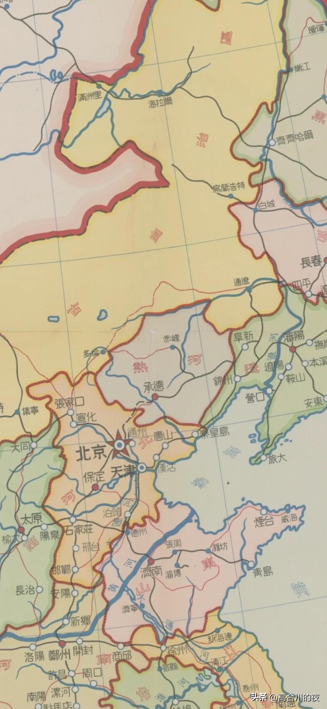Map of China in 1954 - iMedia