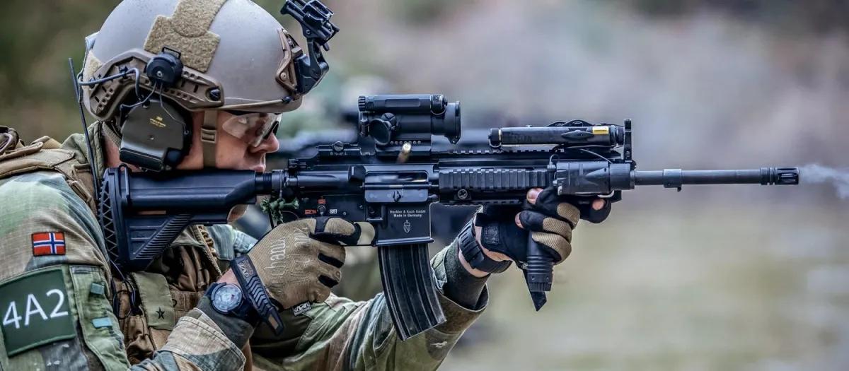 The HK416F assault rifle in active service in the French army - iNEWS