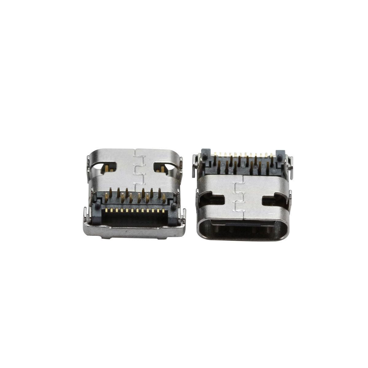Type-C female seat 16P interface vertical sinking board four-leg patch ...