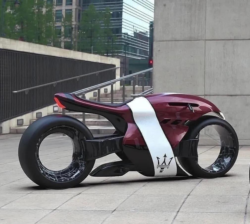 Maserati's concept motorcycle, the alien is the sense of sight, what ...