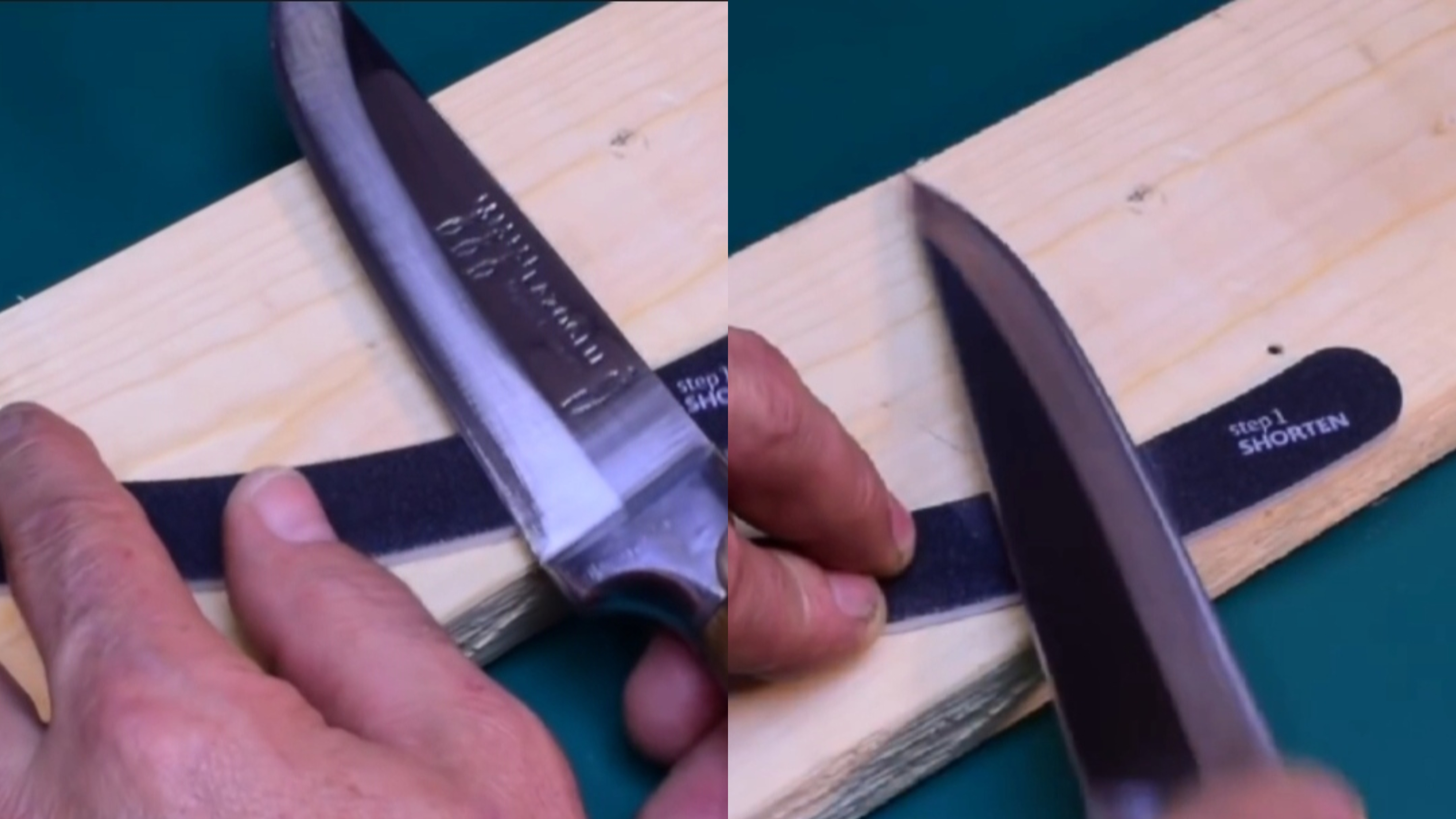 Cleverly use household commonly used items to sharpen knives and ...