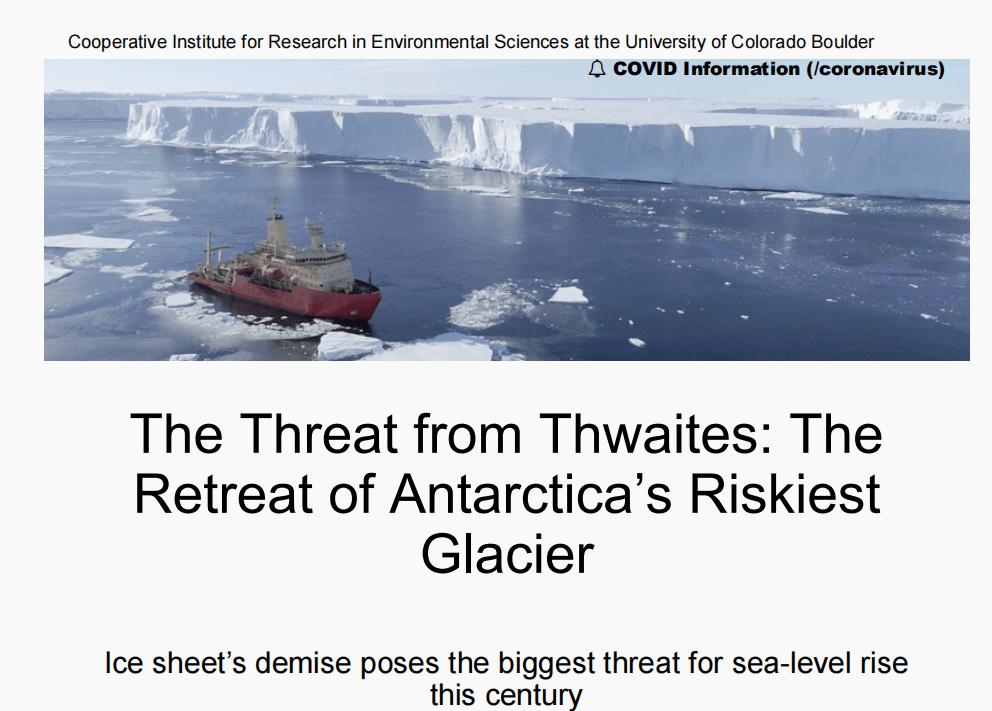 Scientists warn that the ice shelf of the doomsday glacier will ...