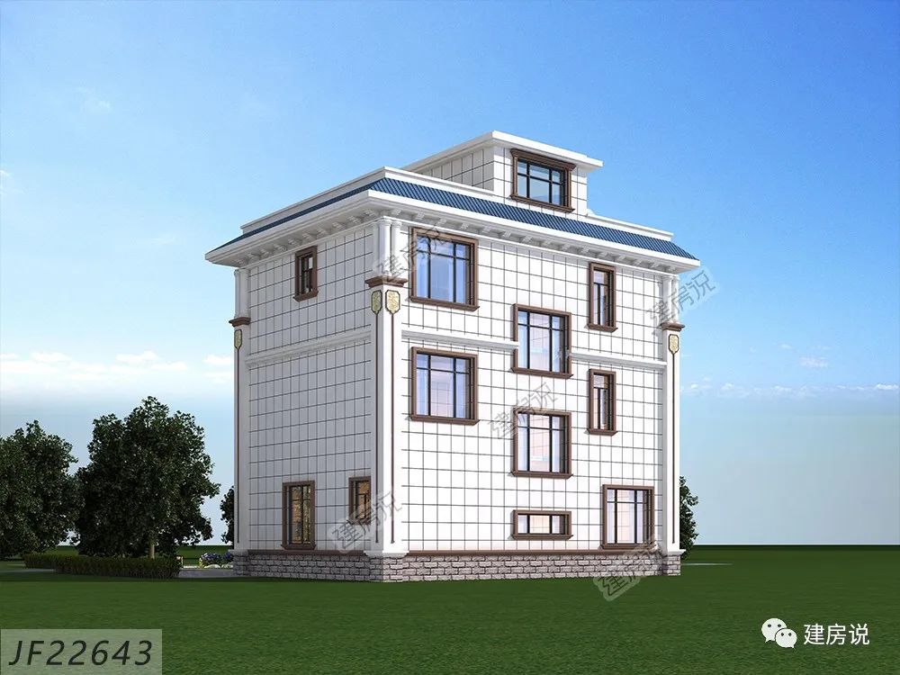 Three-storey European-style villa, covering an area of 93 square meters ...