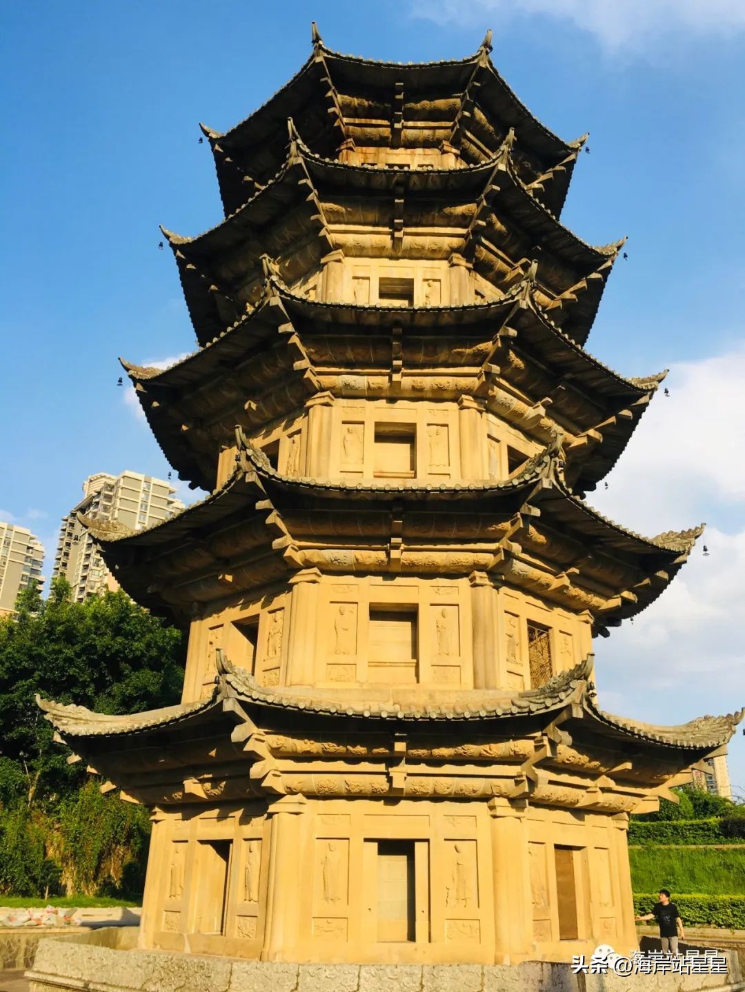 A clean place in the busy city of Putian, the stone pagoda stands for ...