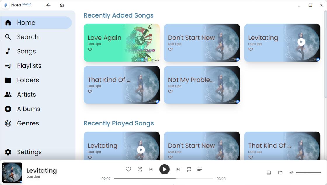 Nora: Material You Music Player for Windows - iMedia
